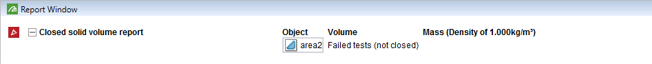 Closed solid volume
