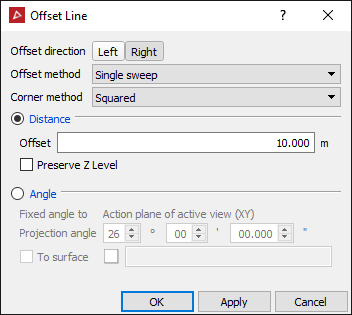 Offset line