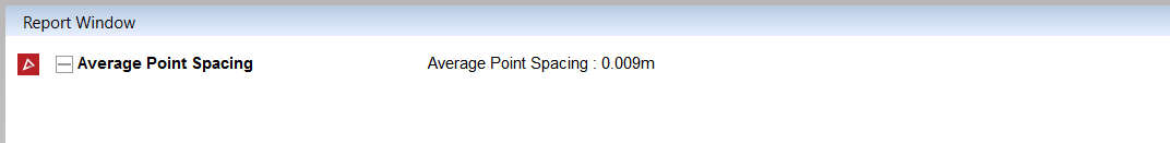 Average Point Spacing