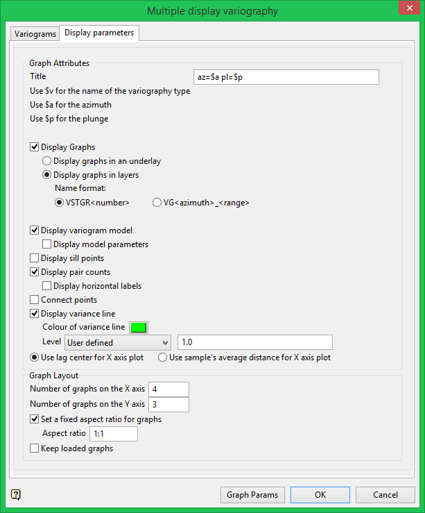 Vulcan : Block : Variography : Directional Variography : Directional ...