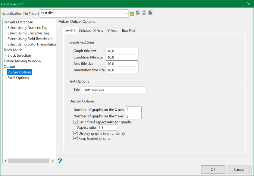 Vulcan : Geology : Sampling : Database Drift Analyser : Output : Vulcan ...