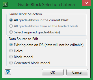 Vulcan : Grade Control : Edit Grade Blocks
