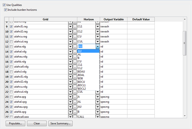 Vulcan : Grid Calc : Integrated Stratigraphic Modelling : Create HARP Model