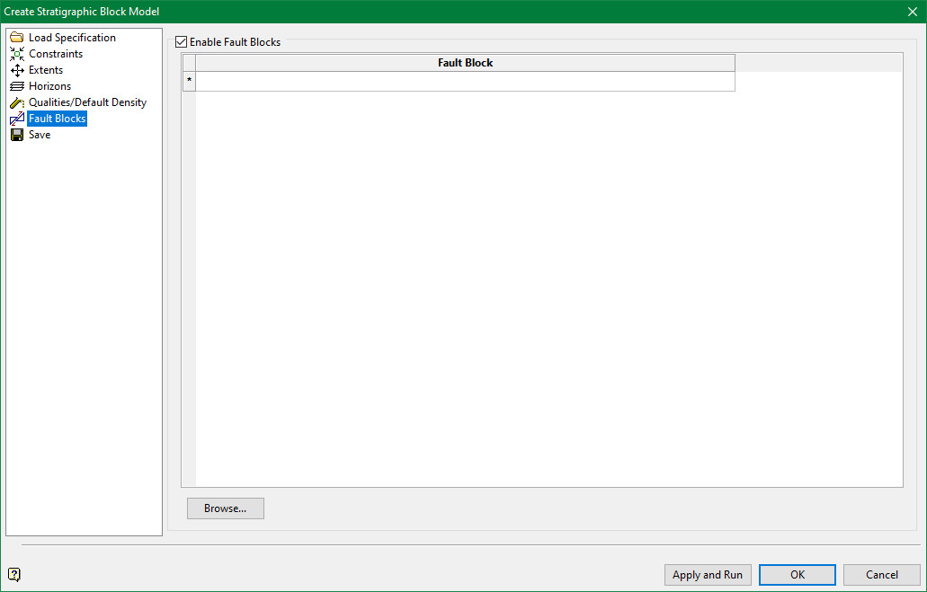 Vulcan : Grid Calc : Integrated Stratigraphic Modelling : Create HARP Model