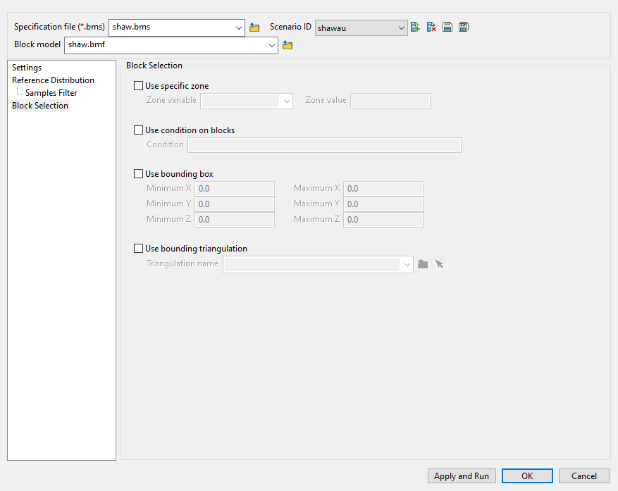 Vulcan : Block : Gaussian Transformations : BM Stepwise Gaussian