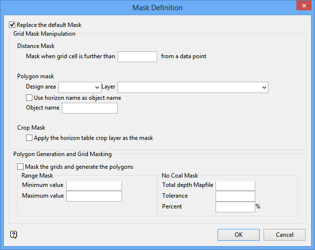 Vulcan : Grid Calc : Edit Modelling Defaults : Define Method