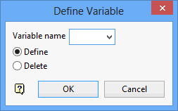 Vulcan : Grid Calc : Edit Modelling Defaults : Define Variables
