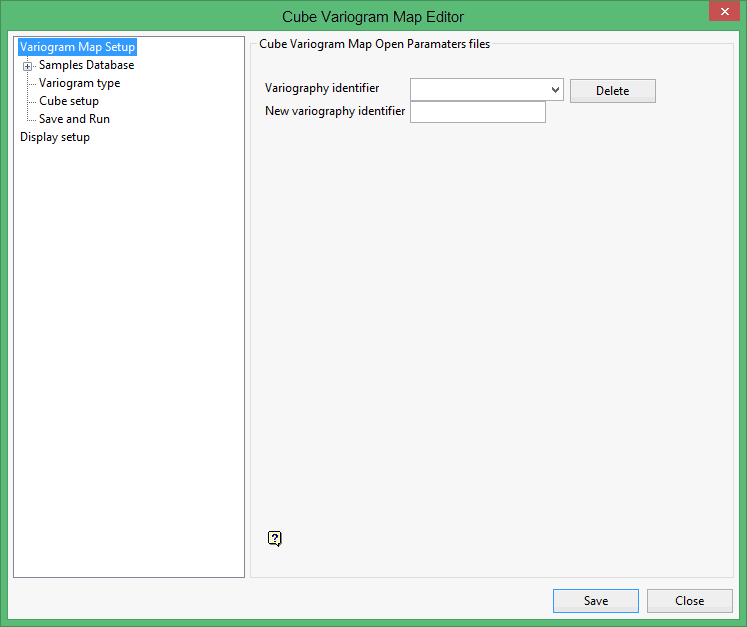 Vulcan : Block : Variography : Cube Editor : Variogram Map Setup