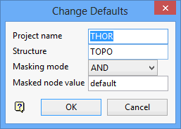 Vulcan : Grid Calc : Edit Modelling Defaults : Project Defaults