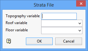 Vulcan : Grid Calc : Edit Modelling Defaults : Strata File