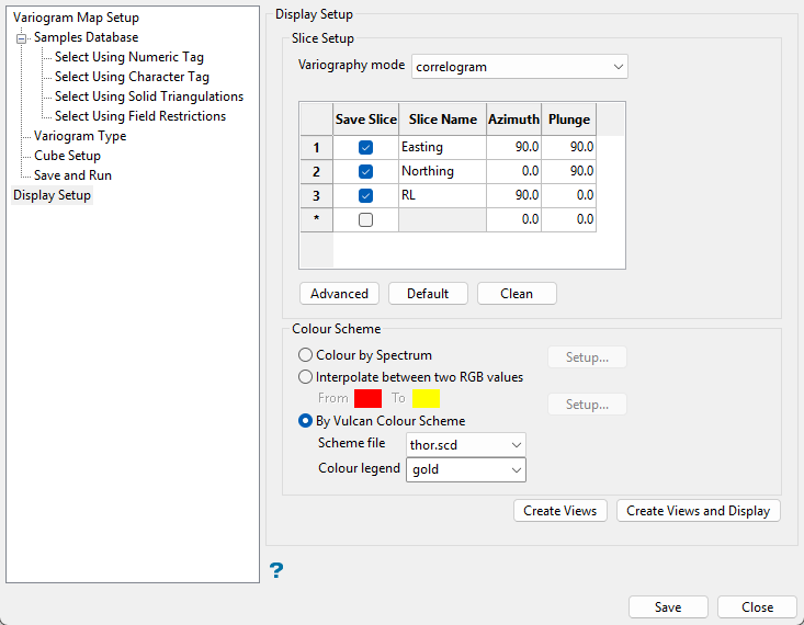 Vulcan : Block : Variography : Cube Editor