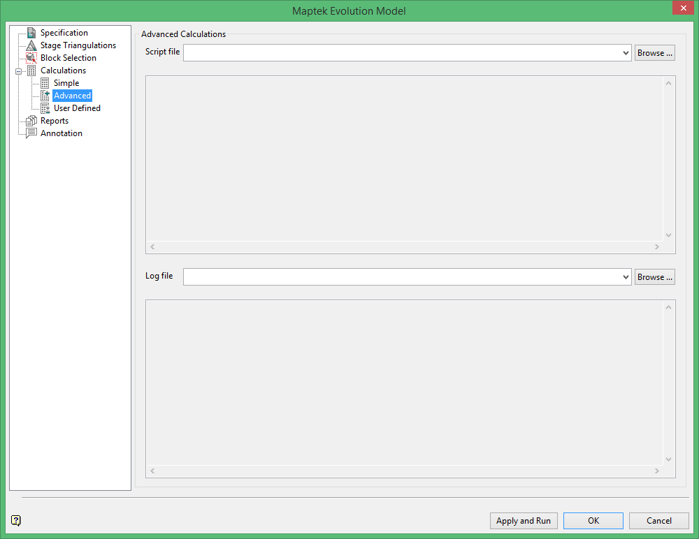Vulcan : Manipulation : Maptek Evolution Modeler