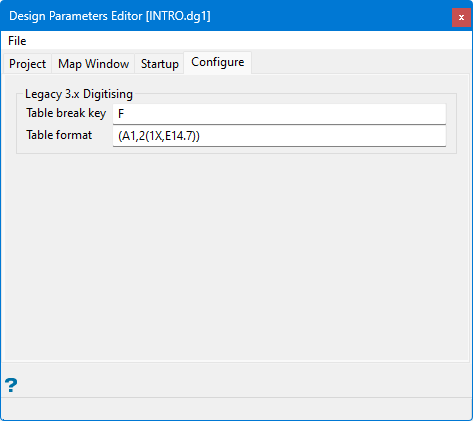 Vulcan : Introduction : Setting Up Vulcan : Creating a Project File