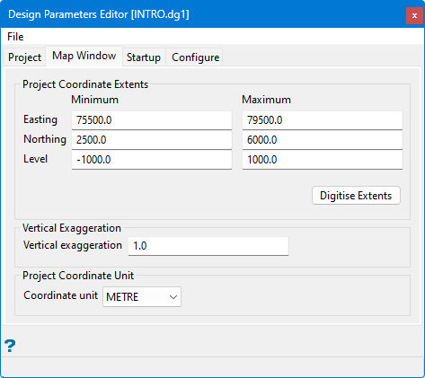 Vulcan : Introduction : Setting Up Vulcan : Creating a Project File