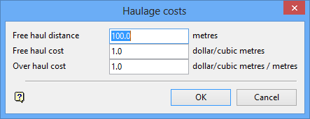Vulcan : Iroad : Files : Haul Costs